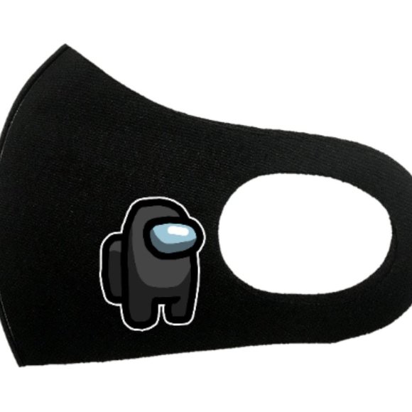 Handmade | Accessories | Among Us Black Face Mask Washable Reusable ...